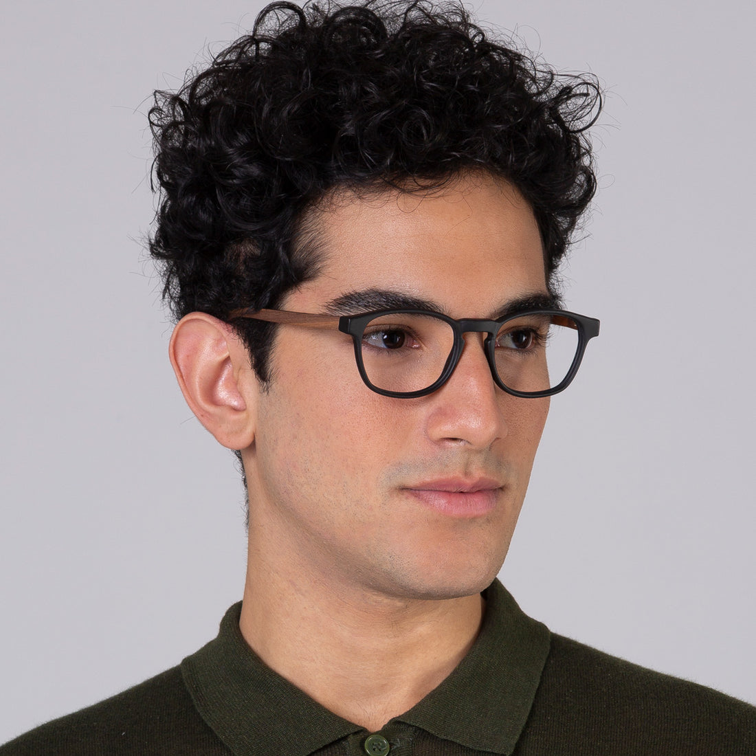 Armação de Acetato com Madeira | Woodz Olli Green