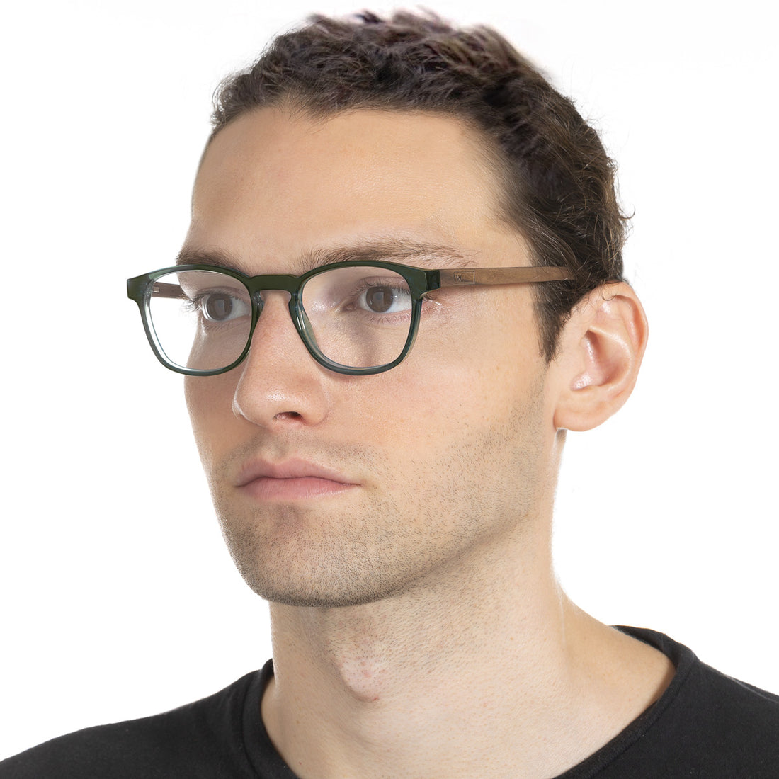 Armação de Acetato com Madeira | Woodz Olli Green